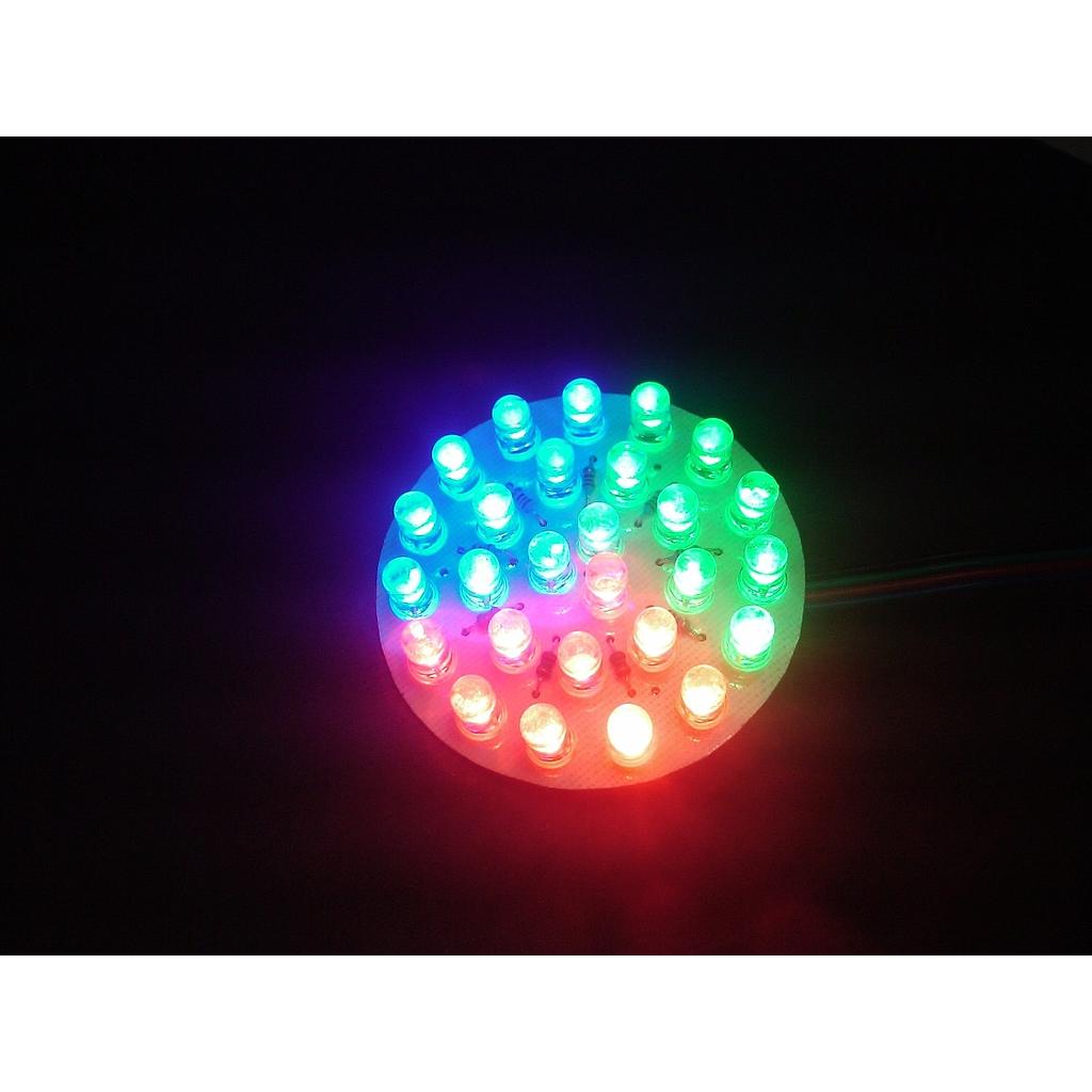 PLAQUETA 18 LED RGB DIAM: 5.5CM CONSUMO 0.5A * * PARA USAR CON FUENTES ...